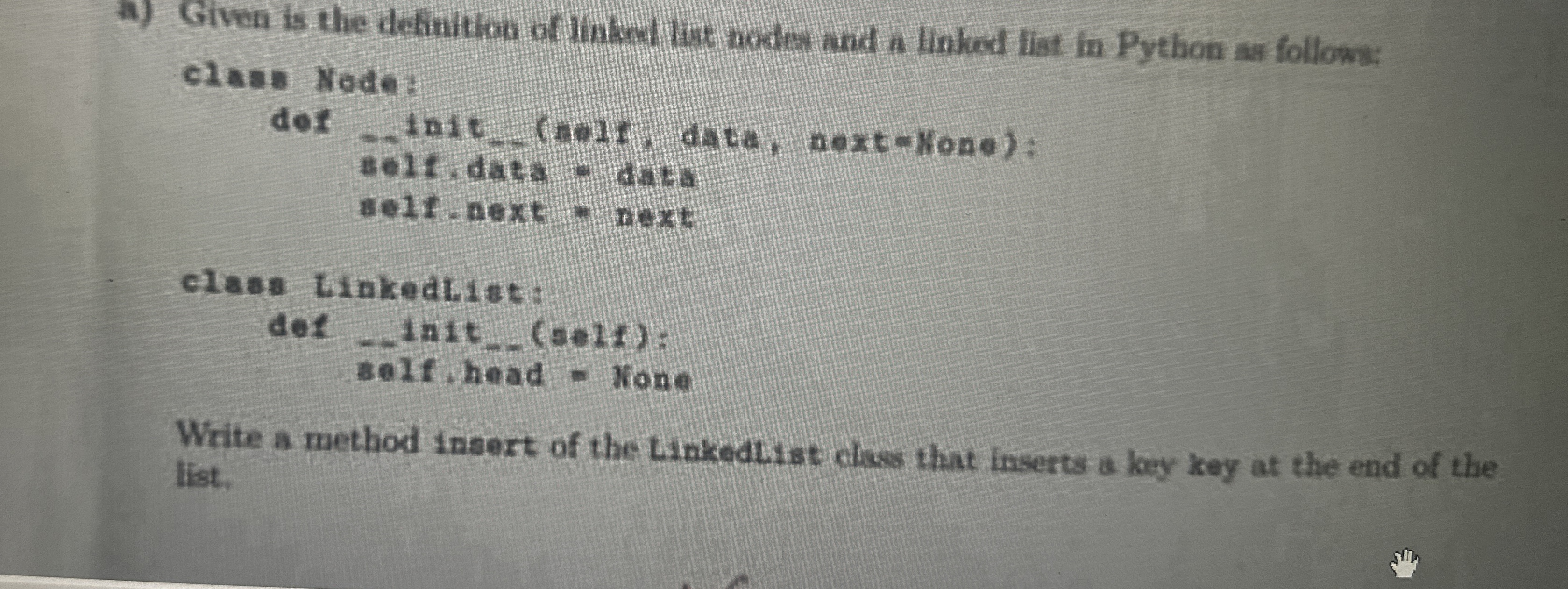 Solved a) ﻿Given is the definition of liniod line nodes and | Chegg.com