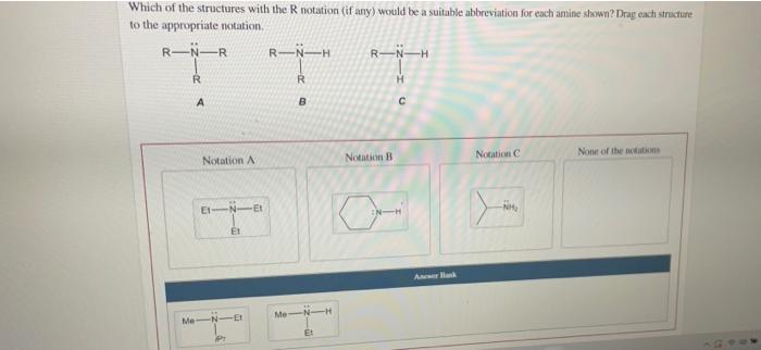 Solved Which of the structures with the R notation (if any) | Chegg.com