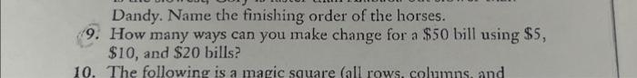 Solved . 9. How many ways can you make change for a $50 bill | Chegg.com