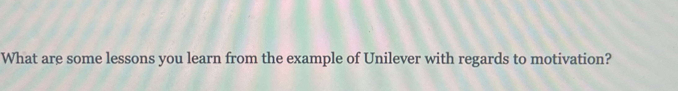 Solved What are some lessons you learn from the example of | Chegg.com