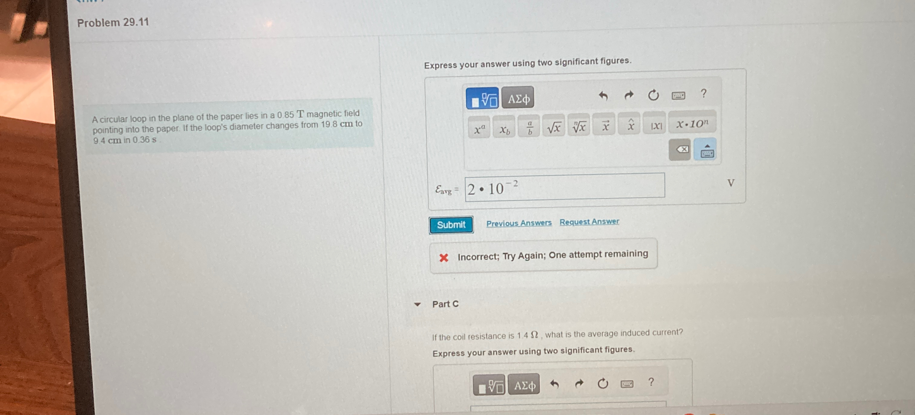 Solved Problem 29.11A circular loop in the plane of the | Chegg.com