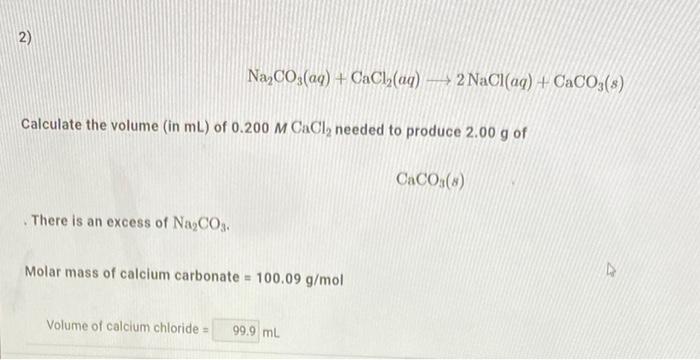 Solved Lab Data Collected Volume sodium carbonate (mL)98.0 | Chegg.com