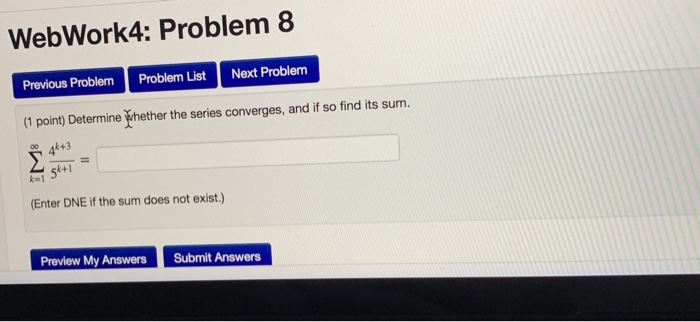 Solved WebWork4: Problem 8 Previous Problem Problem List | Chegg.com
