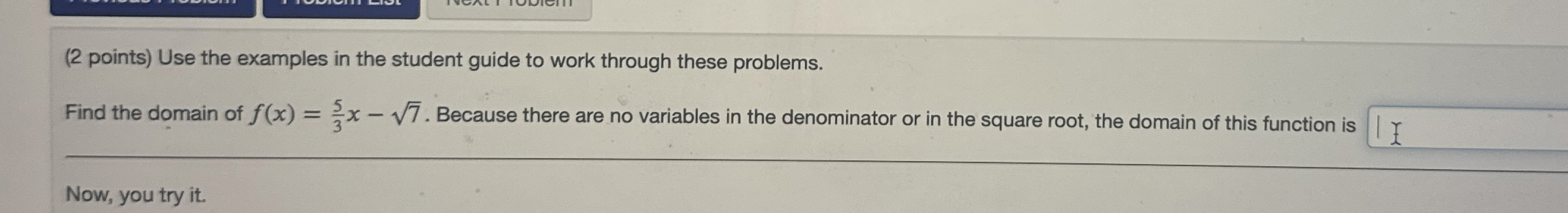 Solved (2 ﻿points) ﻿Use the examples in the student guide to | Chegg.com