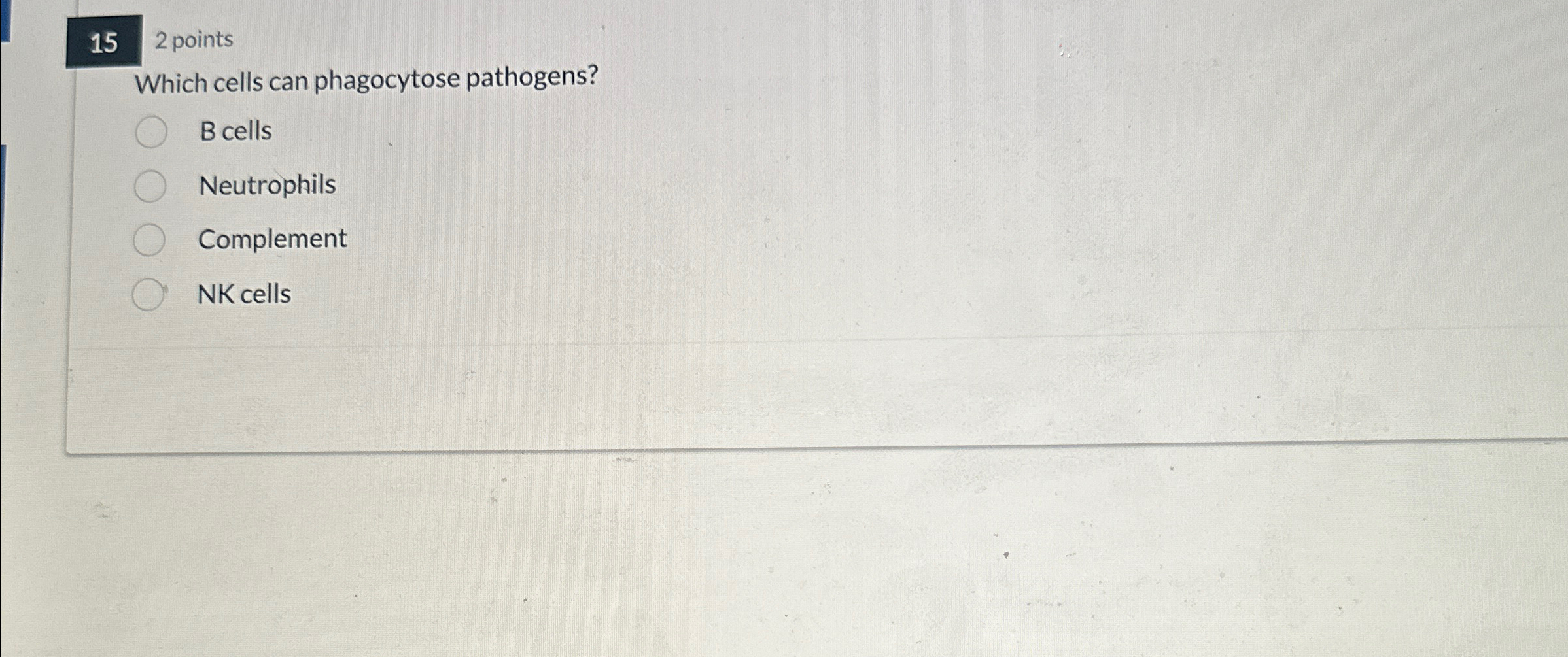 Solved 152 pointsWhich cells can phagocytose pathogens?B | Chegg.com Solved 152 pointsWhich cells can phagocytose pathogens?B | Chegg.com