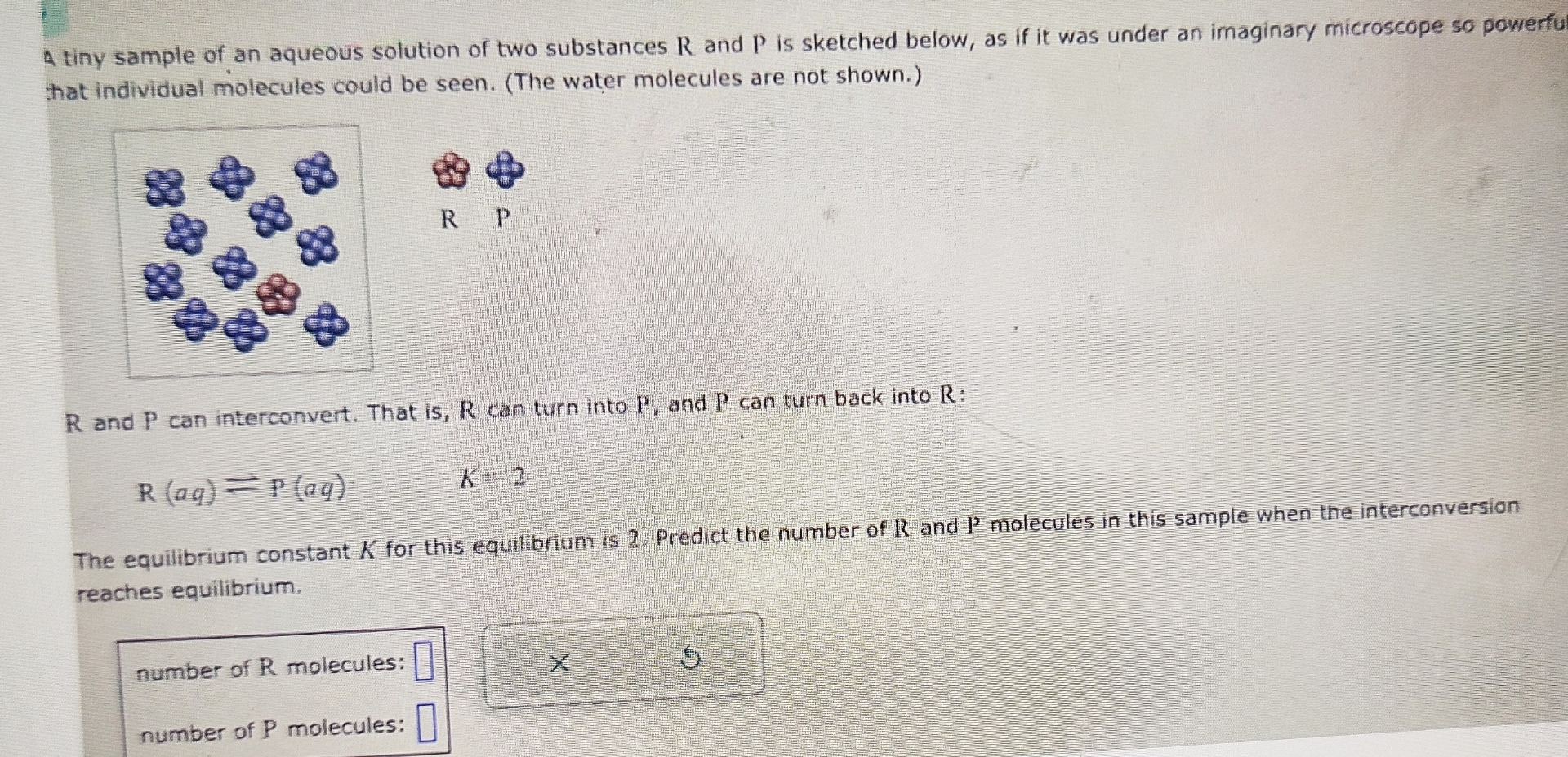 Solved A tiny sample of an aqueous solution of two | Chegg.com