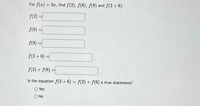 Solved Evaluate f(x) = 5x - 1 at the given value. ƒ(2) f(2)= | Chegg.com