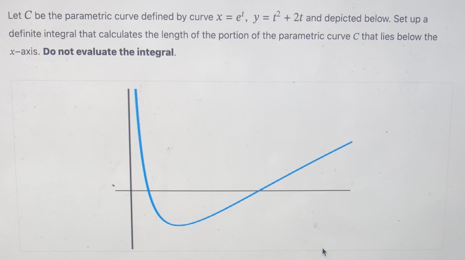 Solved Let C be the parametric curve defined by curve | Chegg.com