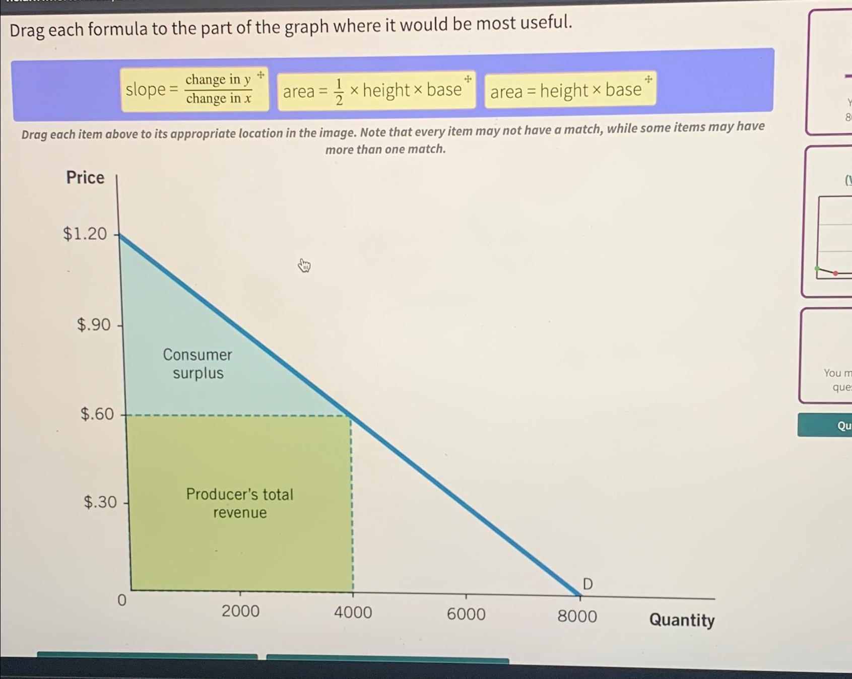 Solved Drag each formula to the part of the graph where it | Chegg.com