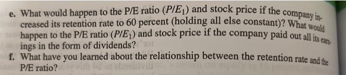 Solved 10-13. (Valuing common stock) Assume the following: - | Chegg.com