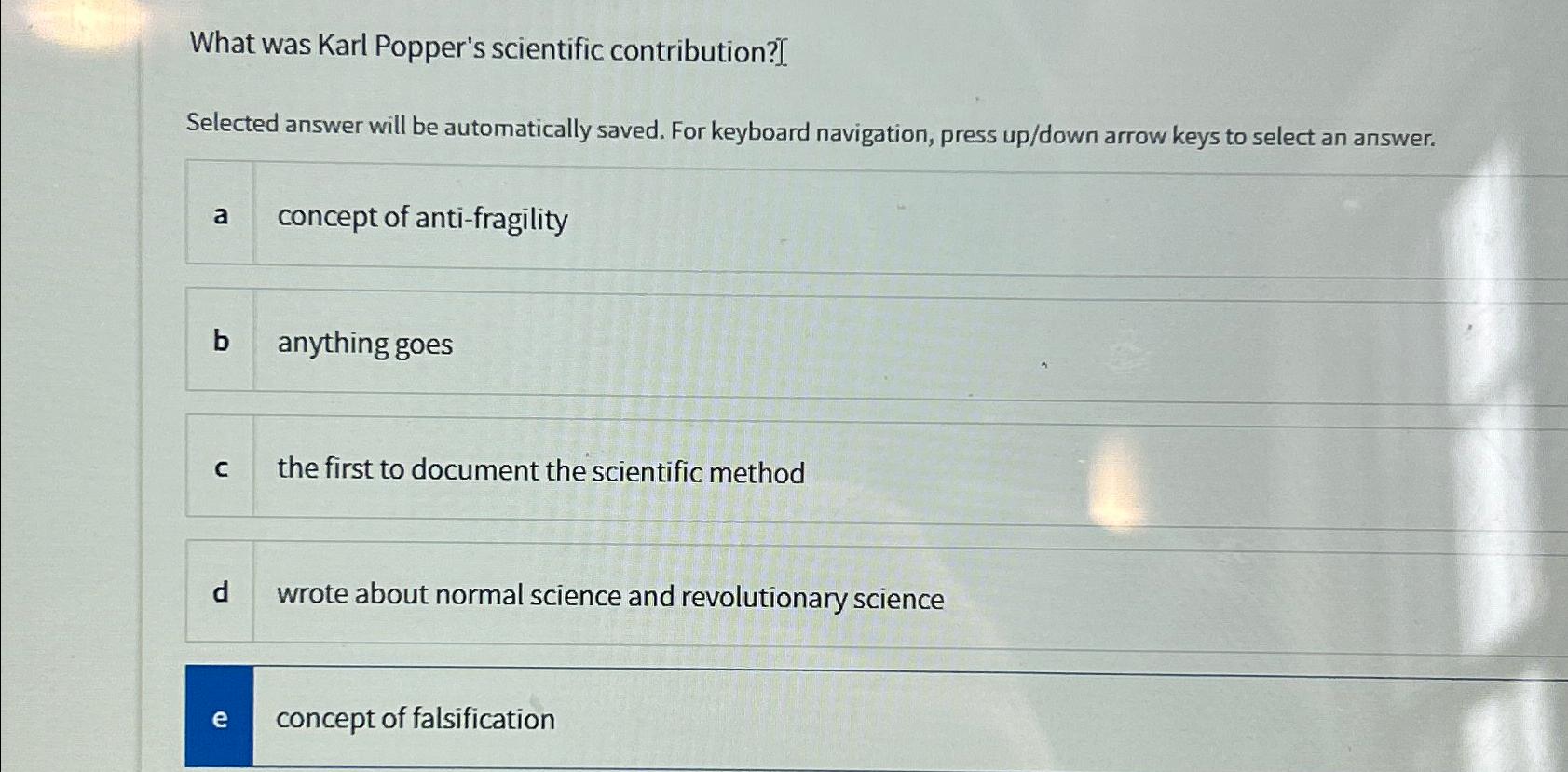 Solved What was Karl Popper's scientific | Chegg.com