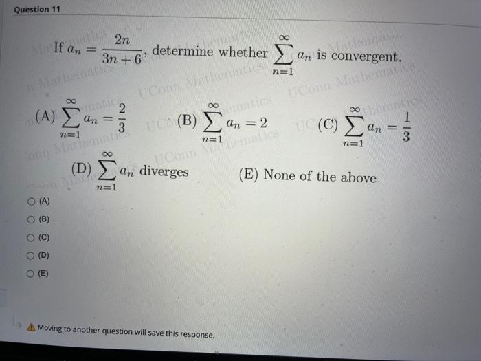 Solved Consider the sequence {n2+1n}. Select all that apply. | Chegg.com