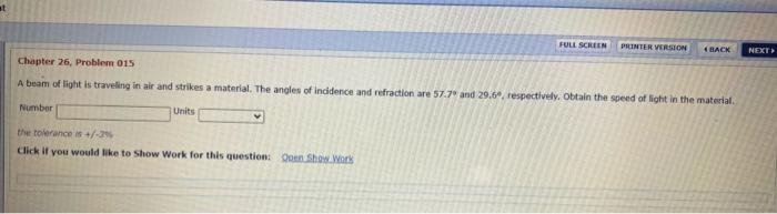 Solved at FULL SCREEN PRINTER VERSION HACK NEXT Chapter 26, | Chegg.com