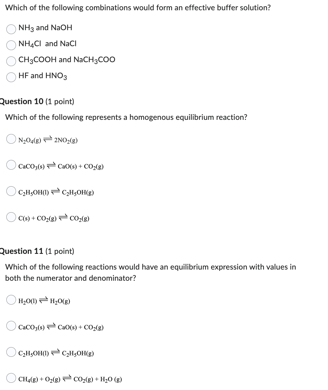Solved Which of the following combinations would form an | Chegg.com