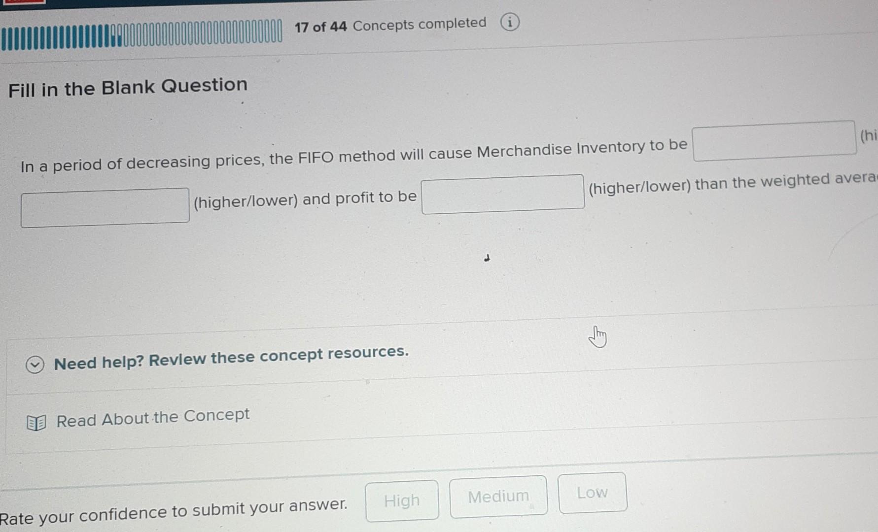 Solved In a period of decreasing prices, the FIFO method | Chegg.com