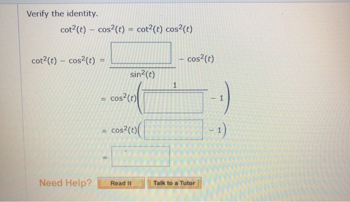 Solved Verify the identity. - = 1 + tana(y) 1 - sin?(y) Use | Chegg.com