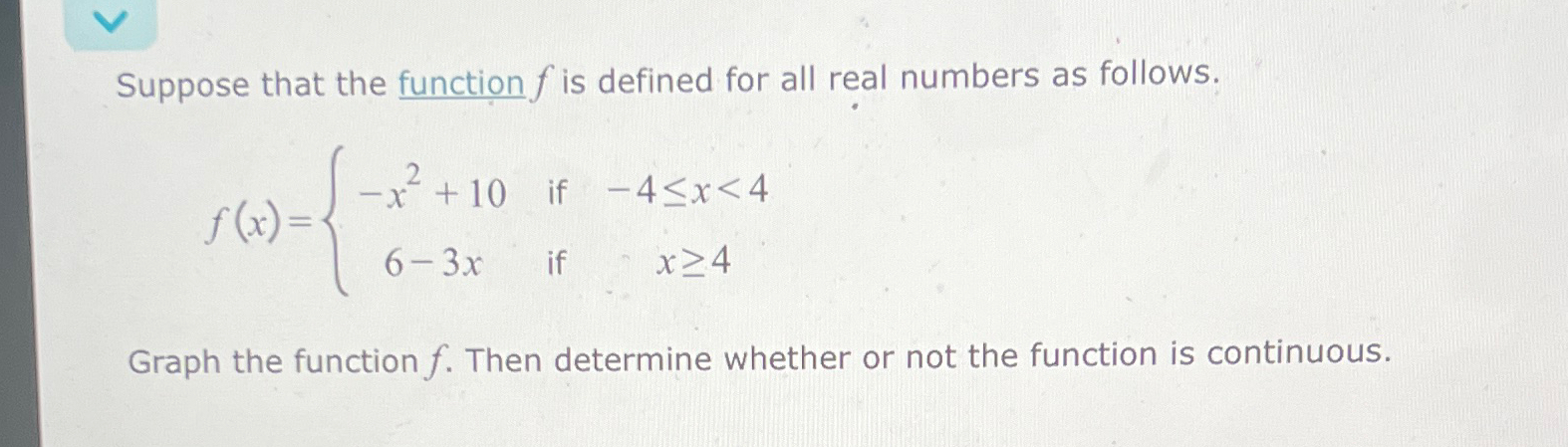 Solved Suppose that the function f ﻿is defined for all real | Chegg.com