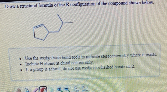 Solved Draw a structural formula of the R configuration of | Chegg.com
