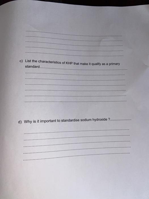 Solved TITRATIONS Experiment 2: Laboratory Report Sheet | Chegg.com