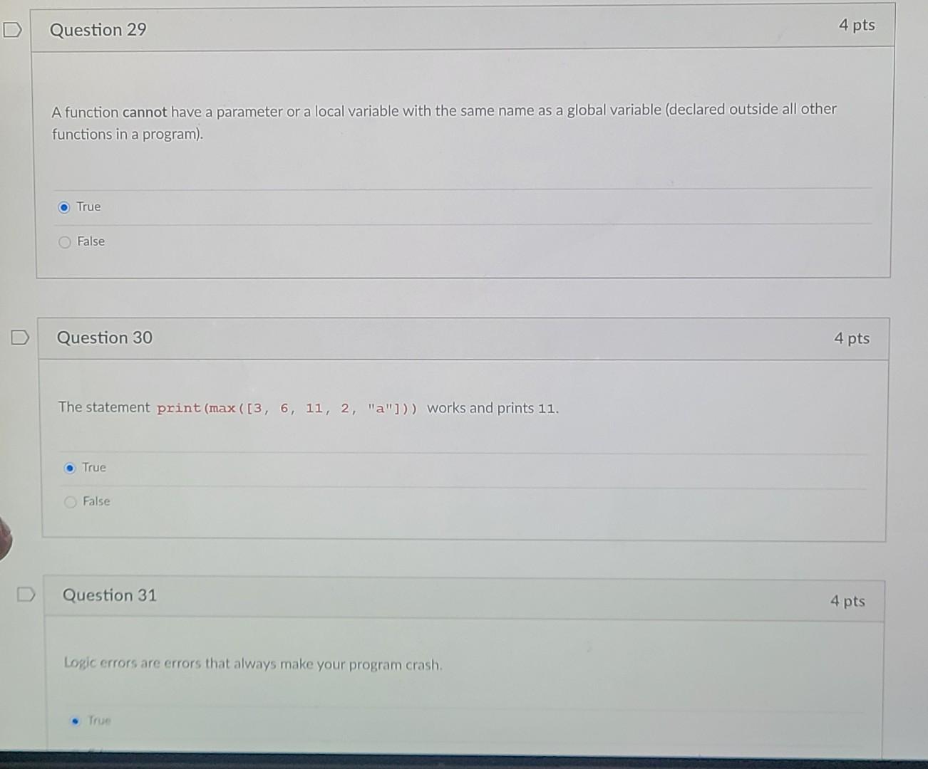 Solved Examine the following code, then answer the following | Chegg.com