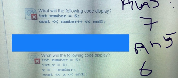 Solved Pru What will the following code display? X int | Chegg.com
