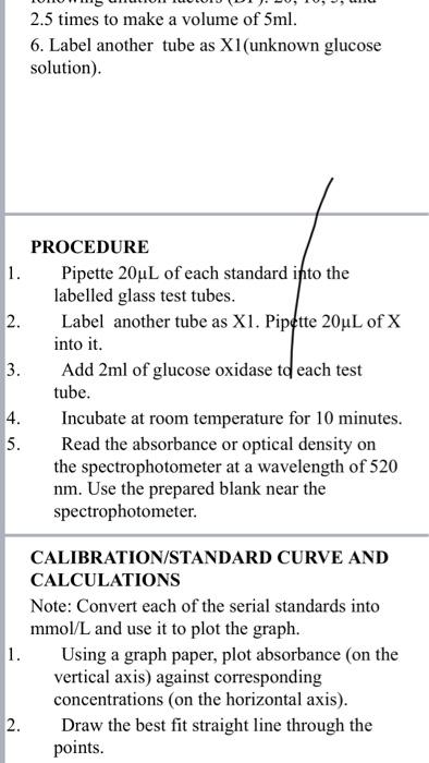 Solved EXPERIMENT 1 (B) CALIBRATION OF STANDARD GRAPH USING | Chegg.com