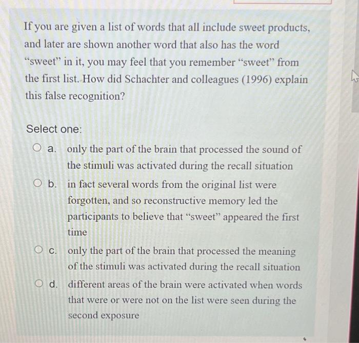 Solved If you are given a list of words that all include | Chegg.com