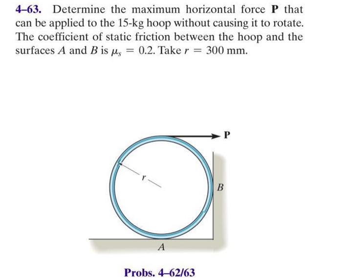 Solved 4–63. Determine the maximum horizontal force P that | Chegg.com