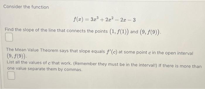 Solved Consider the function f(x)=3x3−4x on the interval | Chegg.com