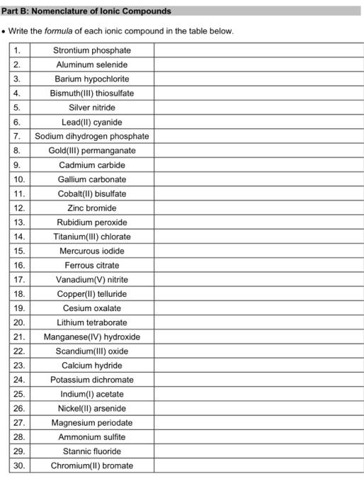Solved - Write the name of each covalent compound in the | Chegg.com