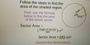 Solved Follow the steps to find th area of the shaded | Chegg.com