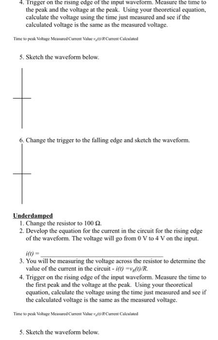 Solved Transient Response of Series RLC Circuits using | Chegg.com