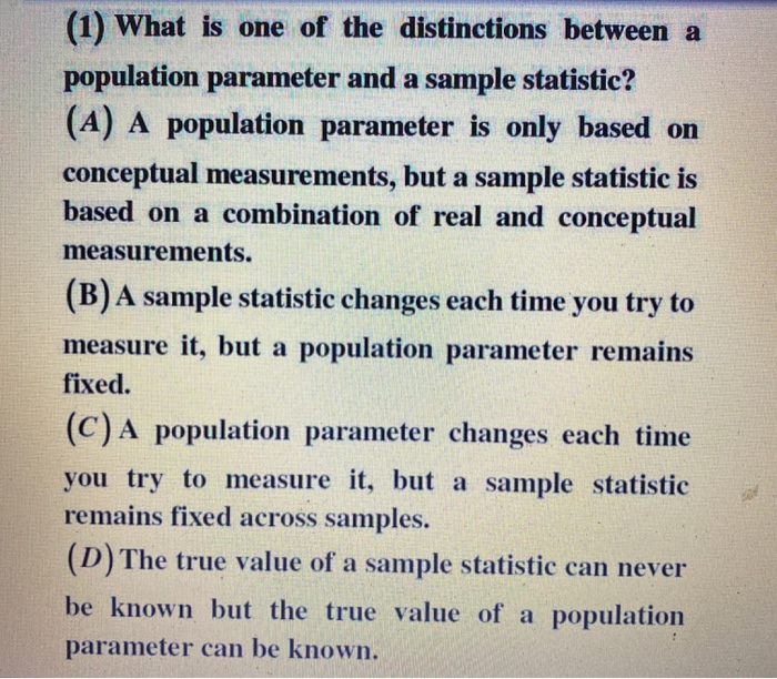 Solved (1) What is one of the distinctions between a | Chegg.com