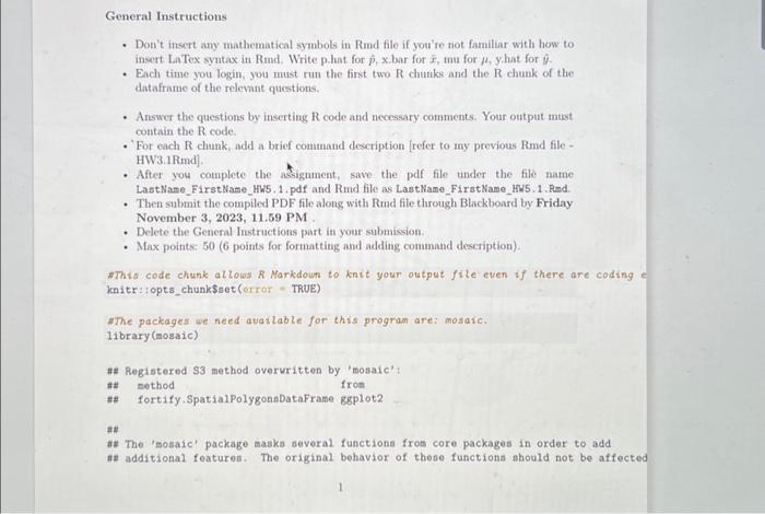 Solved General Instructions Don't insert any mathematical | Chegg.com