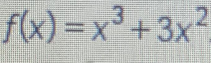 Solved f(x)=x3+3x2 | Chegg.com