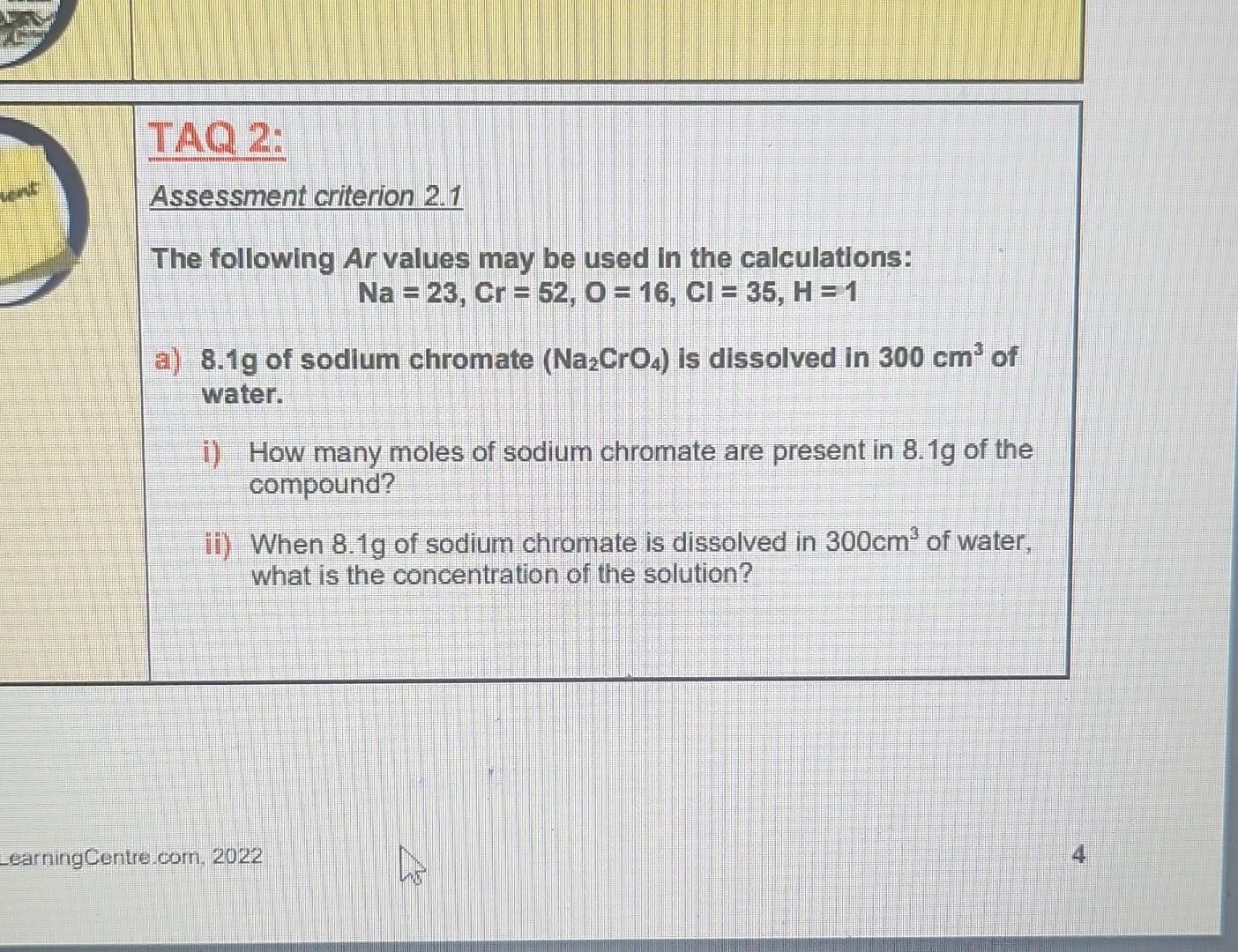 Solved The following Ar values may be used in the | Chegg.com