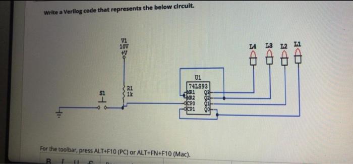 Solved Write a Verilog code that represents the below | Chegg.com
