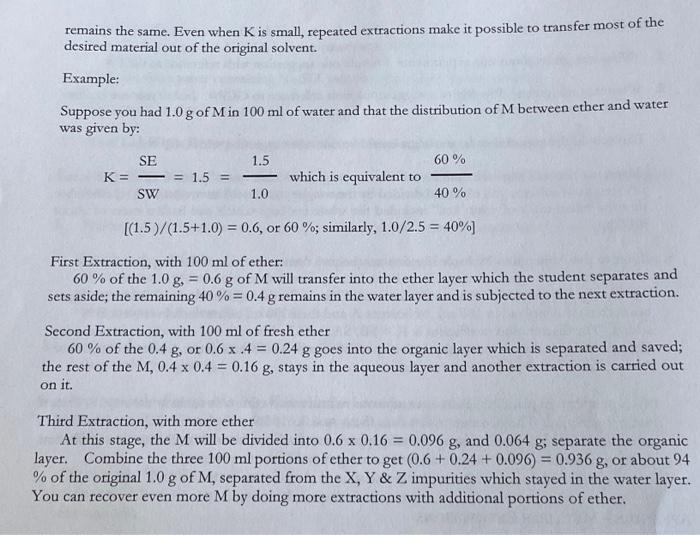 Solved 5. Refer to the Appendix - Multiple Extractions | Chegg.com