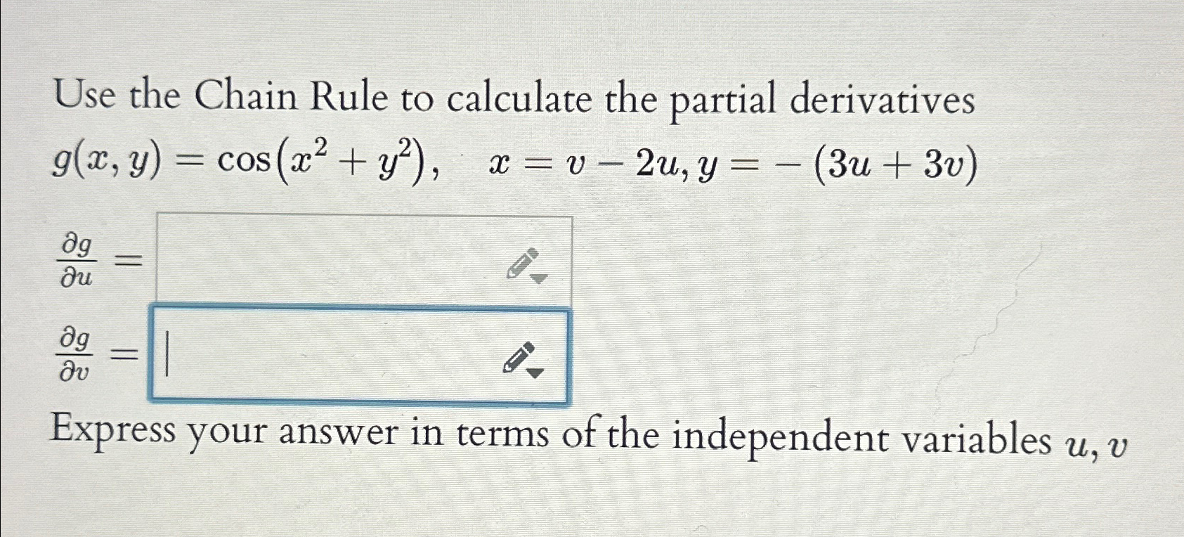 Solved Use the Chain Rule to calculate the partial | Chegg.com
