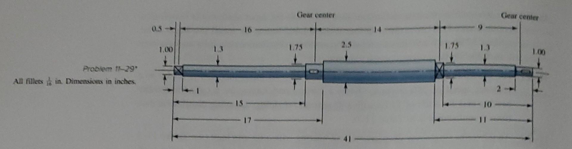Solved 11−29∘ The shaft shown in the figure is proposed as a | Chegg.com