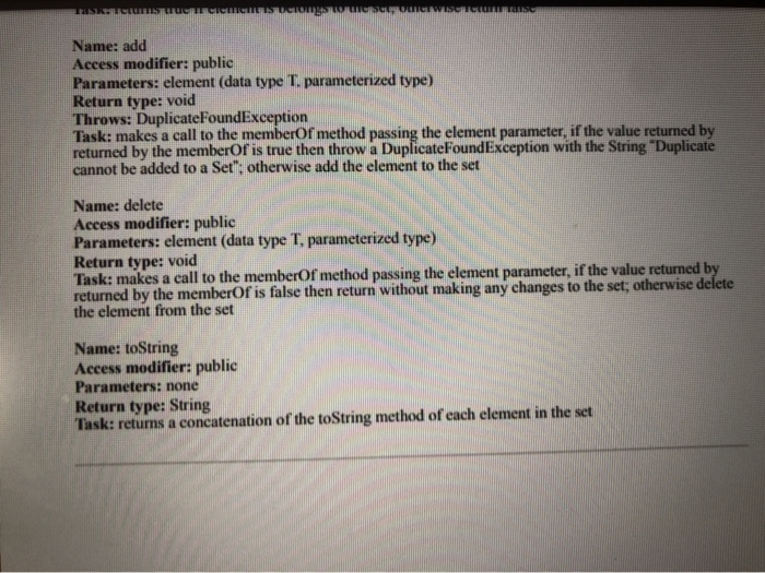 Solved Step 5 Develop the following class: Class Name: | Chegg.com