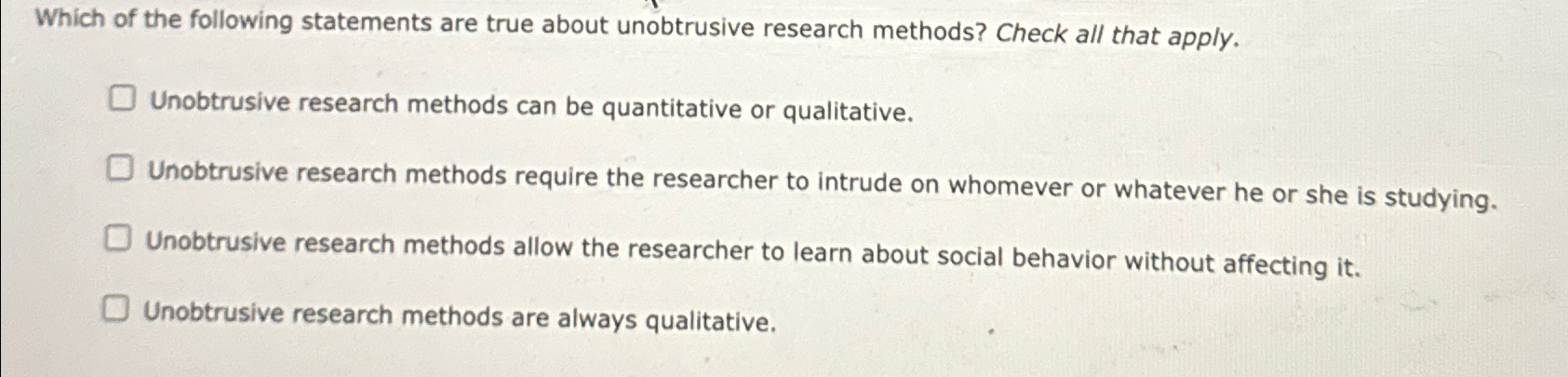 Solved Which of the following statements are true about | Chegg.com