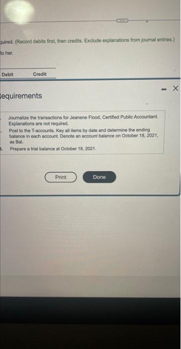 Solved fisat the textiteneis quired. (Record debits first, | Chegg.com