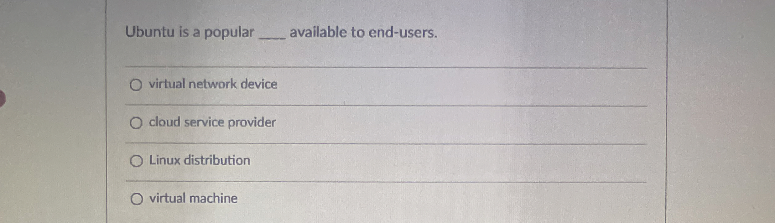 Solved Ubuntu is a popular q, ﻿available to | Chegg.com