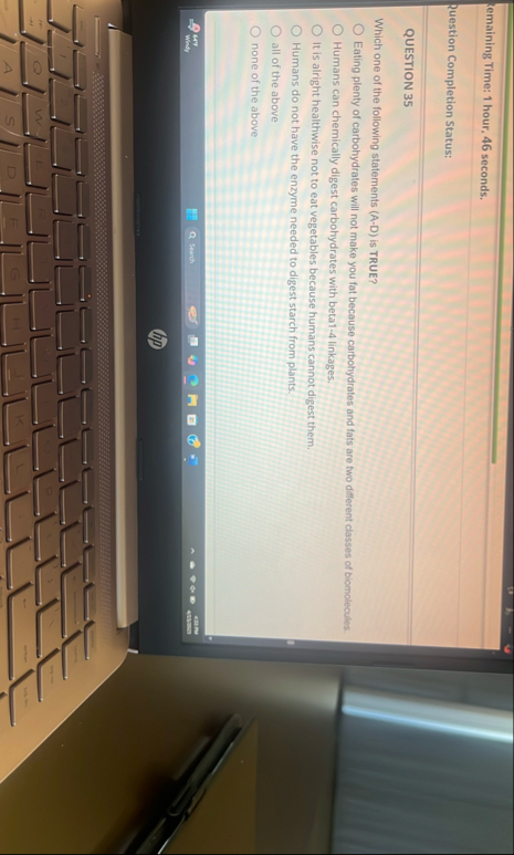 Solved emaining Time: 1 ﻿hour, 46 ﻿seconds.Ruestion | Chegg.com