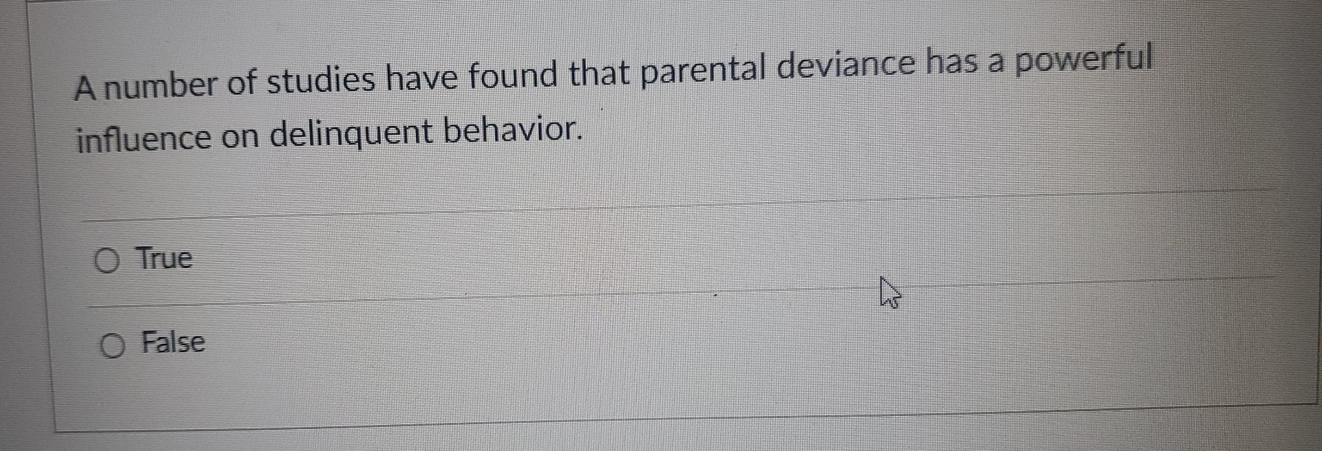 Solved A number of studies have found that parental deviance | Chegg.com