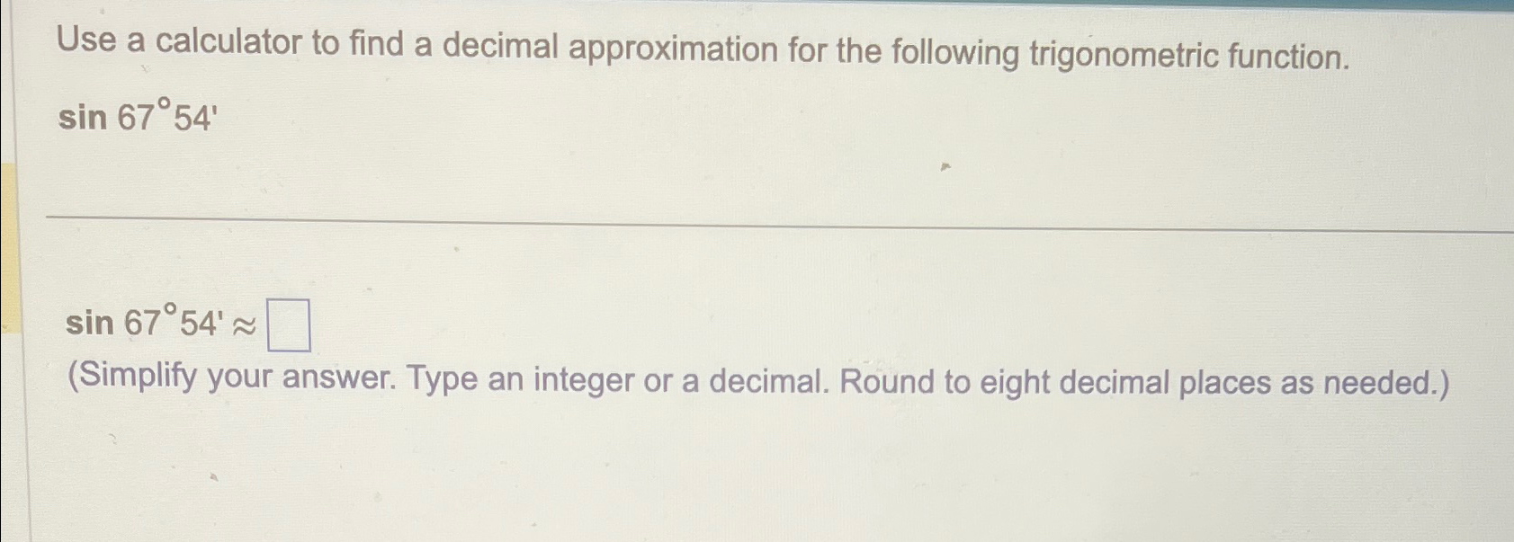 Solved Use a calculator to find a decimal approximation for | Chegg.com