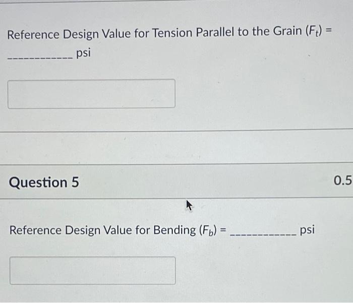 Solved For a wood member of following specification: | Chegg.com