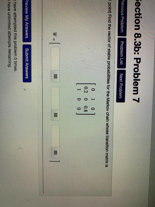 Solved Section 8.3b: Problem 7 Previous Problem Problem List | Chegg.com