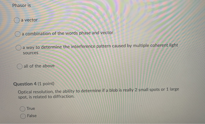 Solved Phasor Is A Vector O A Combination Of The Words Phase 3211